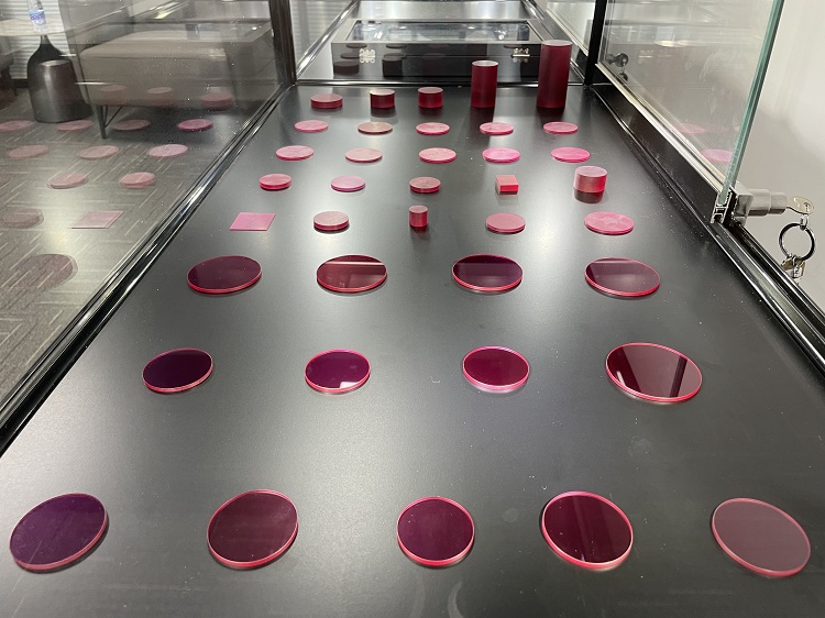 Customized Size Ti Doped Sapphire Wafer Crystal Ruby Substrate - Xinkehui